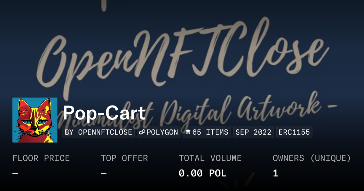 Pop-Cart - Collection | OpenSea