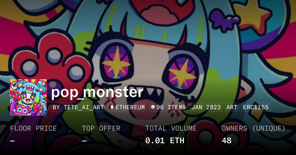 pop_monster - Collection | OpenSea