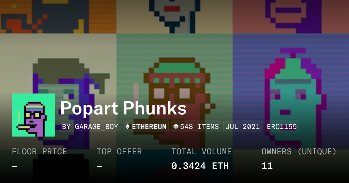 Popart Phunks - Collection | OpenSea