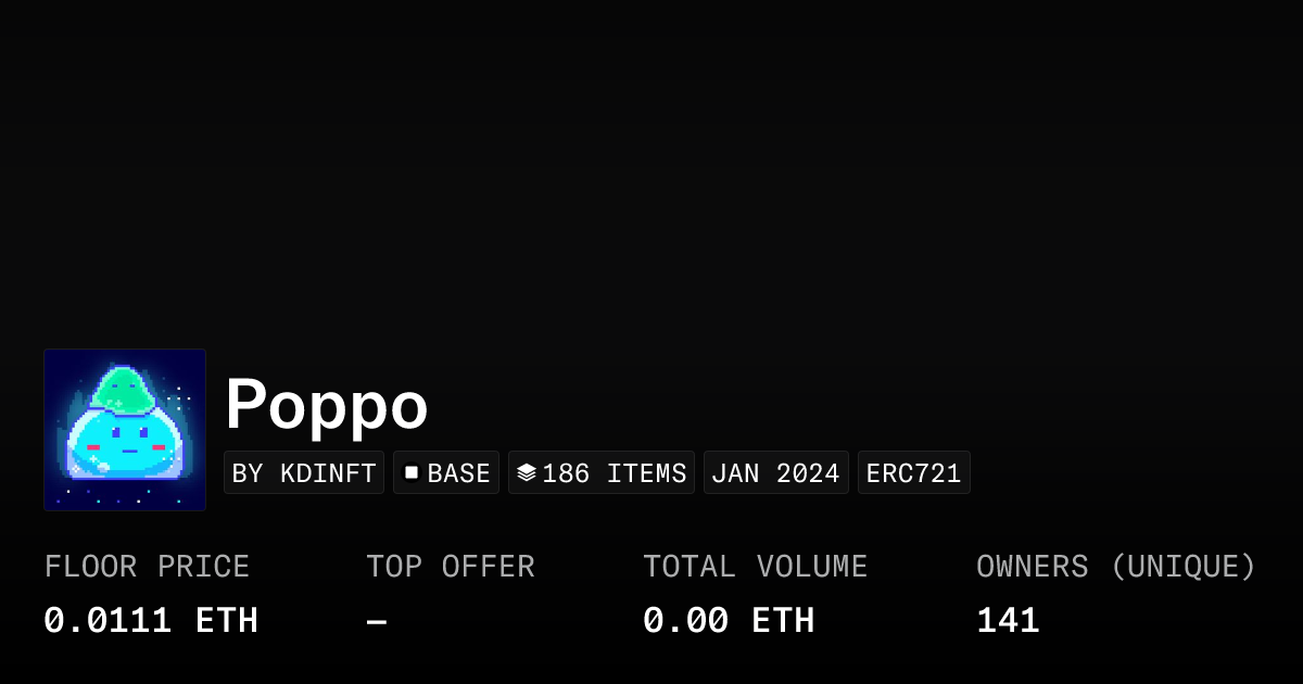 Poppo - Collection | OpenSea