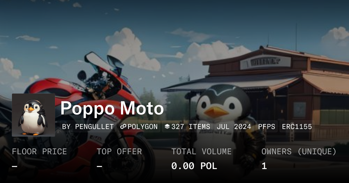 Poppo Moto - Collection | OpenSea