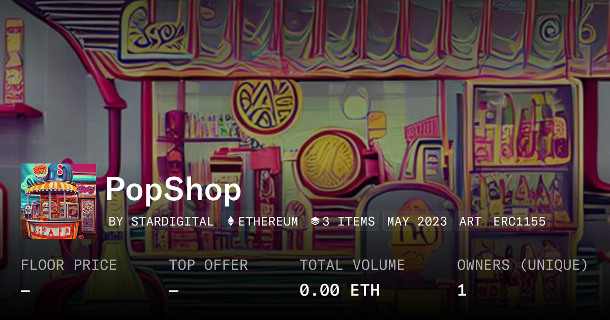 PopShop - Collection | OpenSea