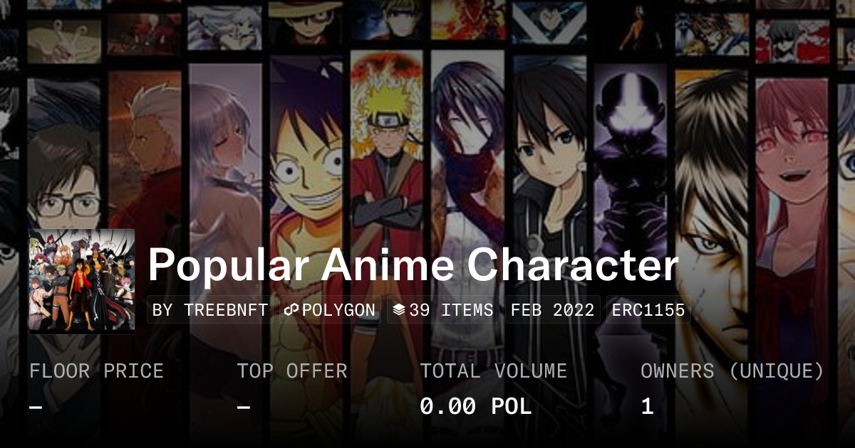Popular Anime Character - Collection | OpenSea