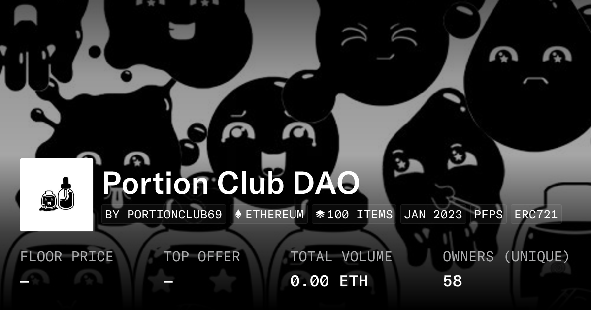 Portion Club DAO - Collection | OpenSea