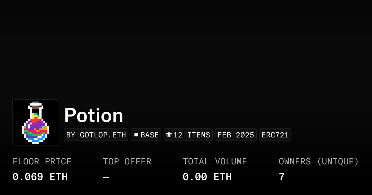 Potion - Collection | OpenSea