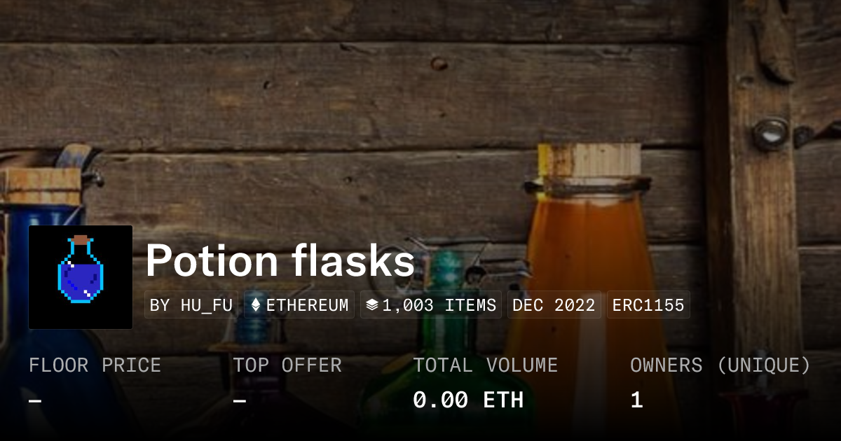 Potion flasks - Collection | OpenSea