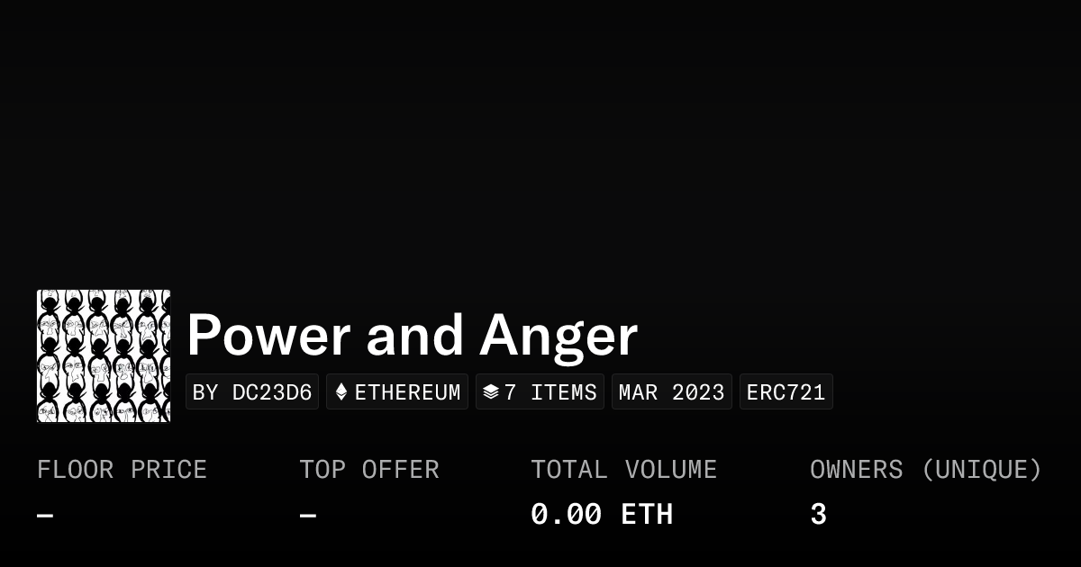 Power and Anger - Collection | OpenSea