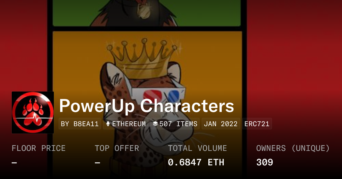 PowerUp Characters - Collection | OpenSea