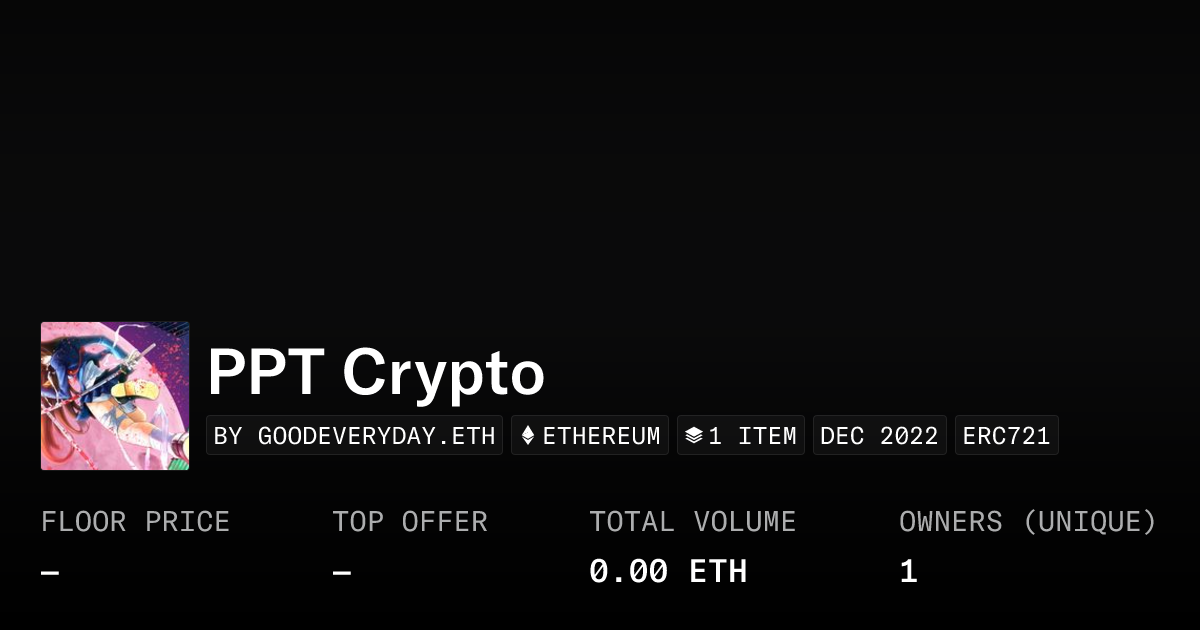 PPT Crypto - Collection | OpenSea