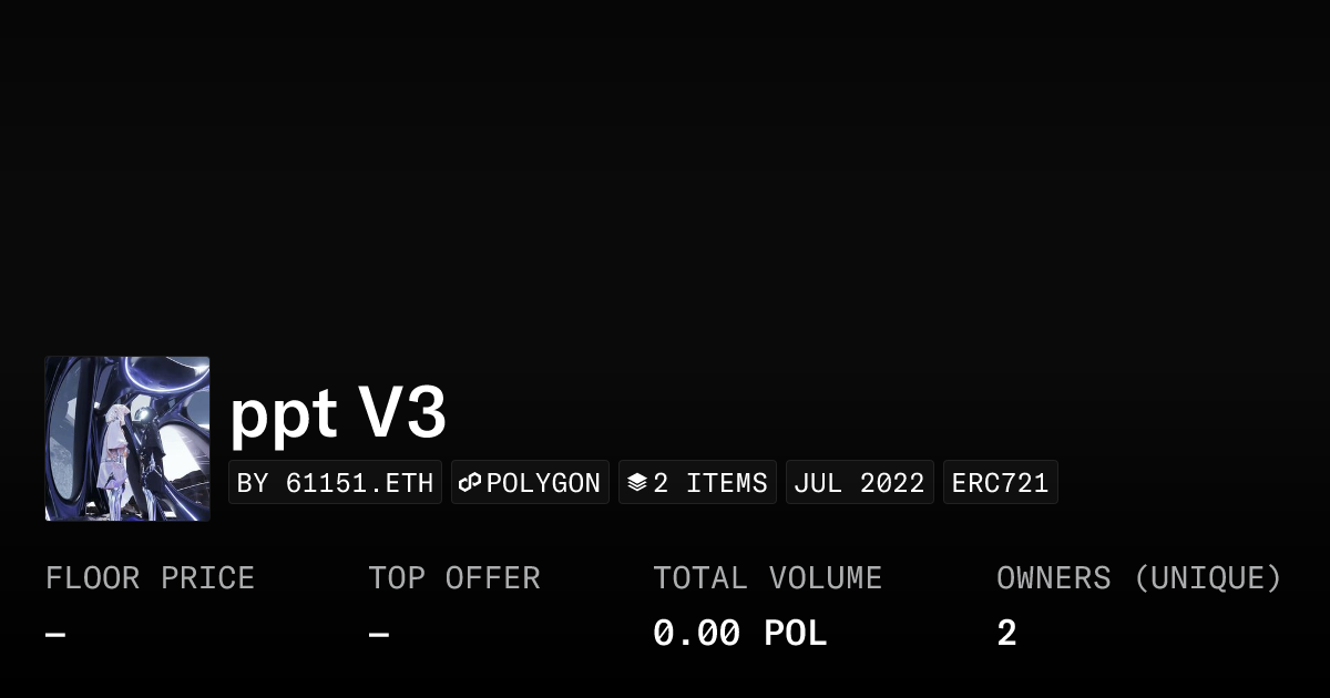 ppt V3 - Collection | OpenSea