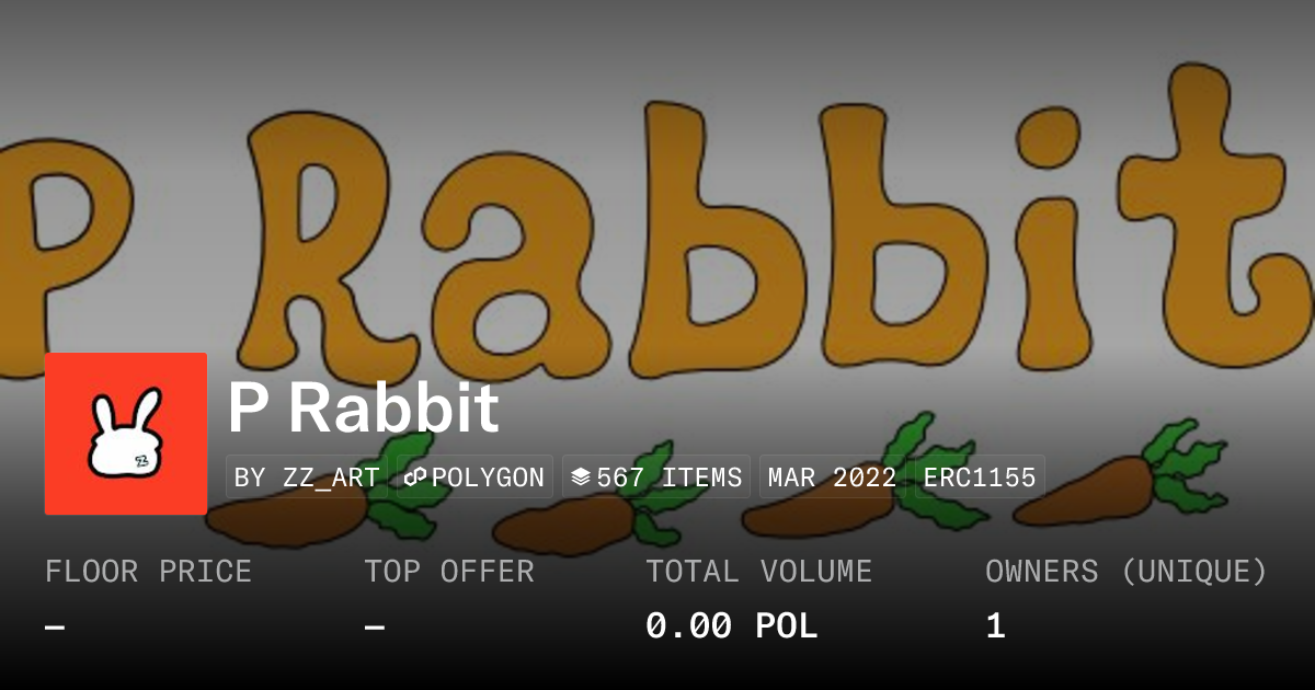 P Rabbit - Collection | OpenSea
