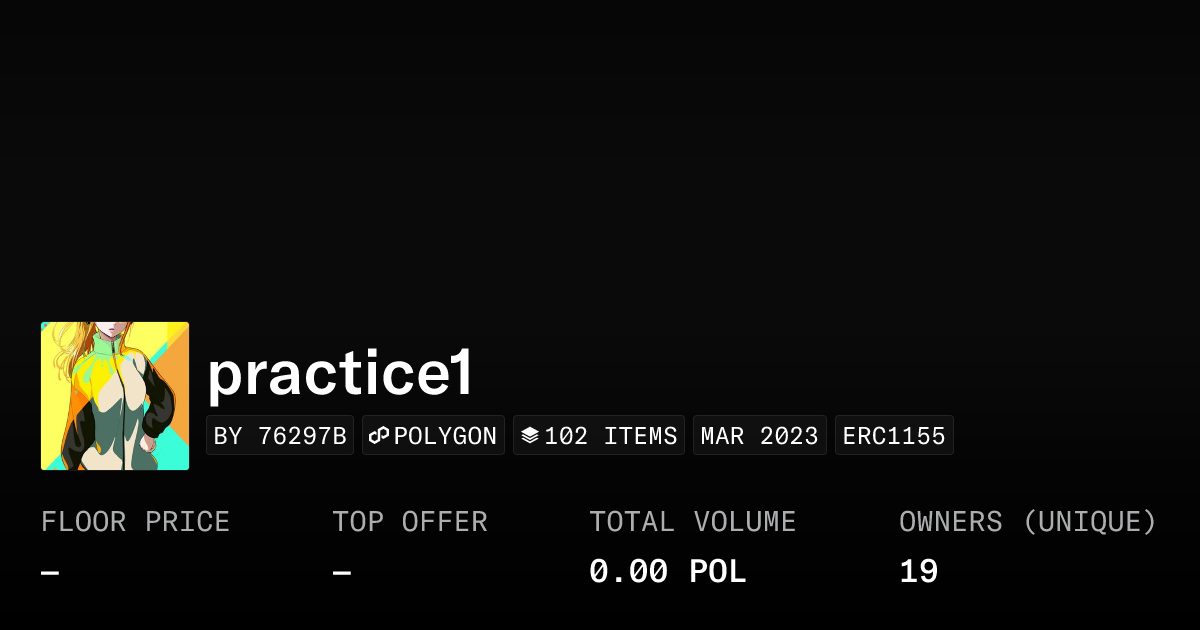 practice1 - Collection | OpenSea