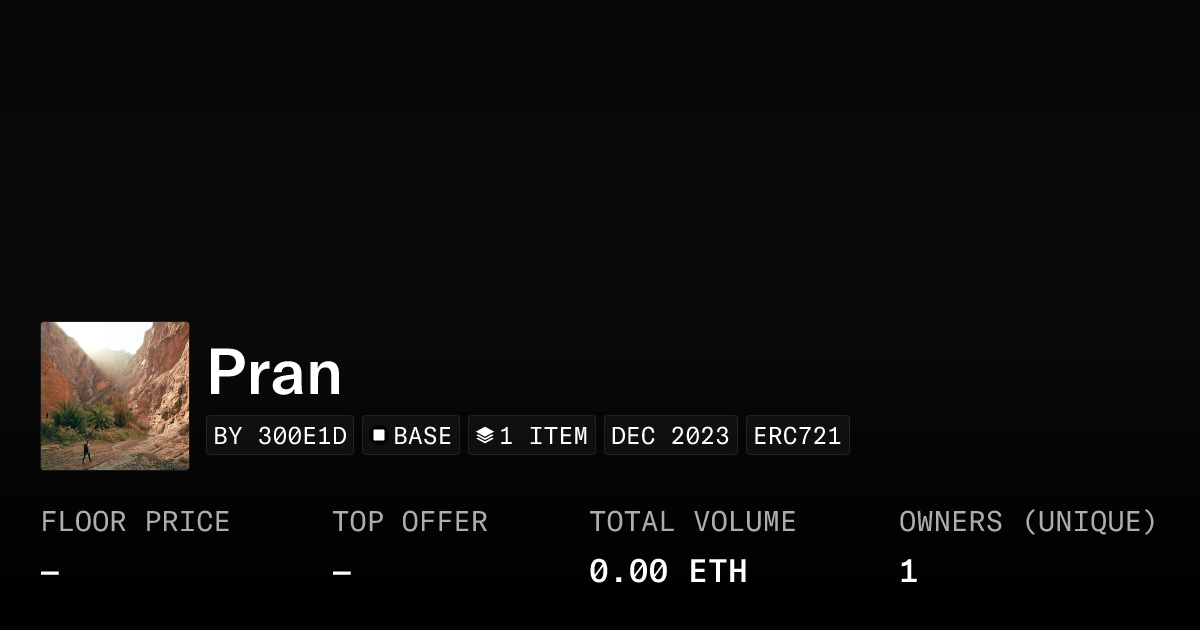 Pran - Collection | OpenSea