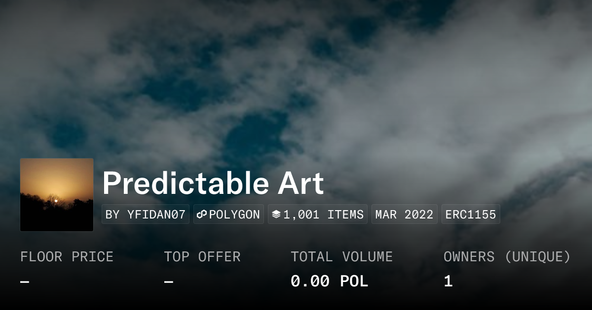 Predictable Art - Collection | OpenSea