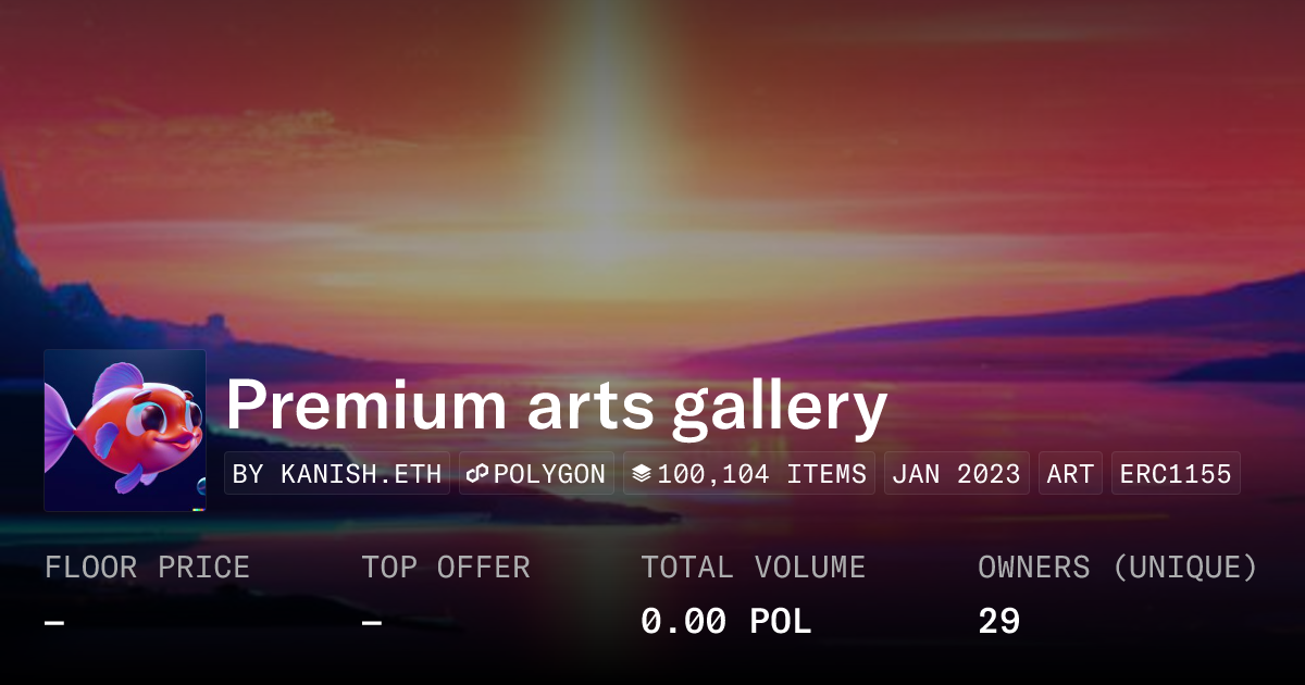 Premium arts gallery - Collection | OpenSea