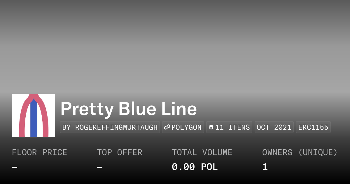 Pretty Blue Line - Collection | OpenSea