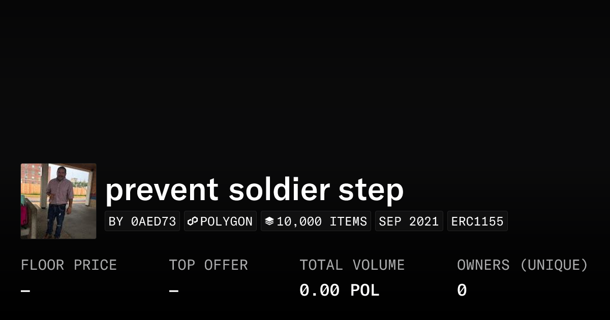 prevent soldier step - Collection | OpenSea