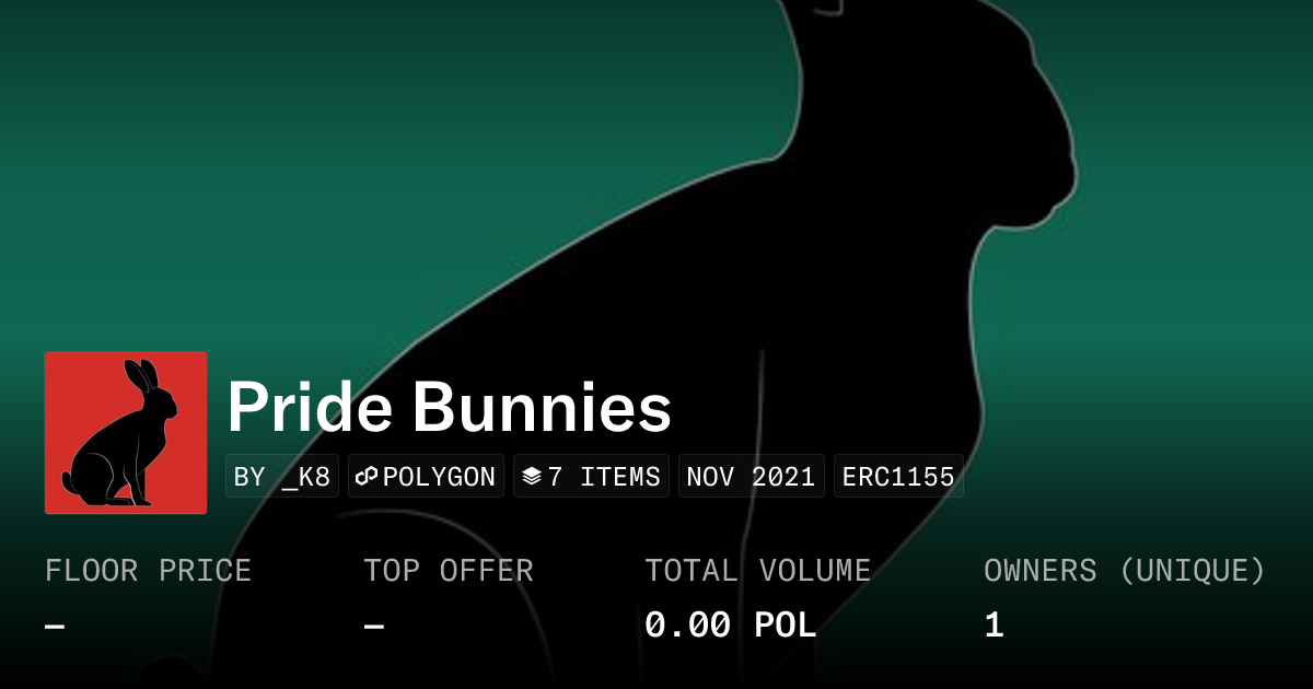 Pride Bunnies - Collection | OpenSea