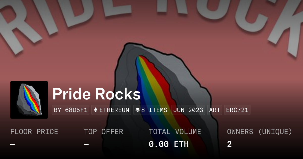 Pride Rocks - Collection | OpenSea