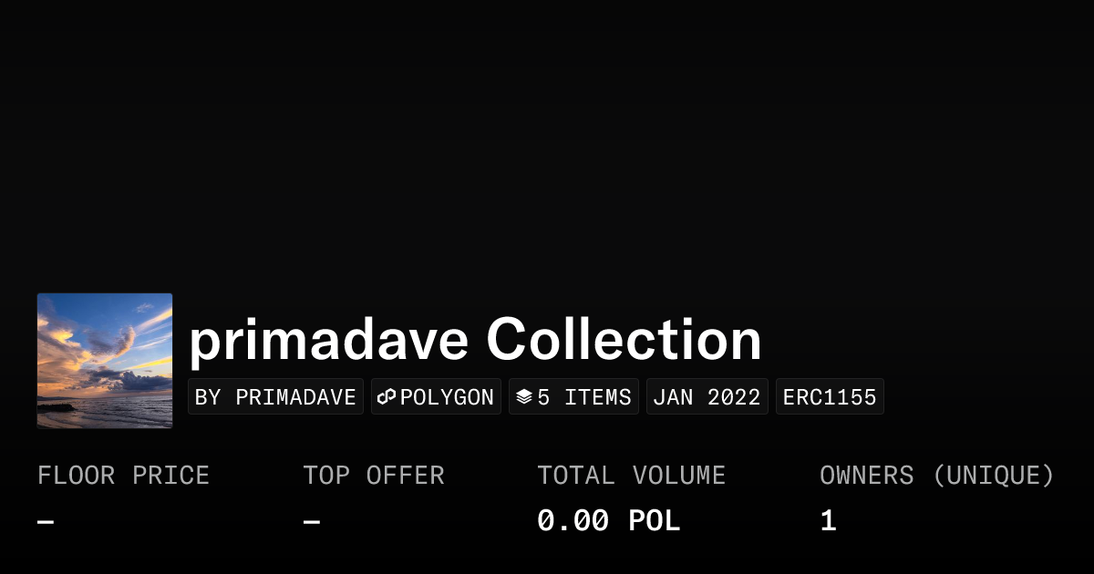 primadave Collection - Collection | OpenSea