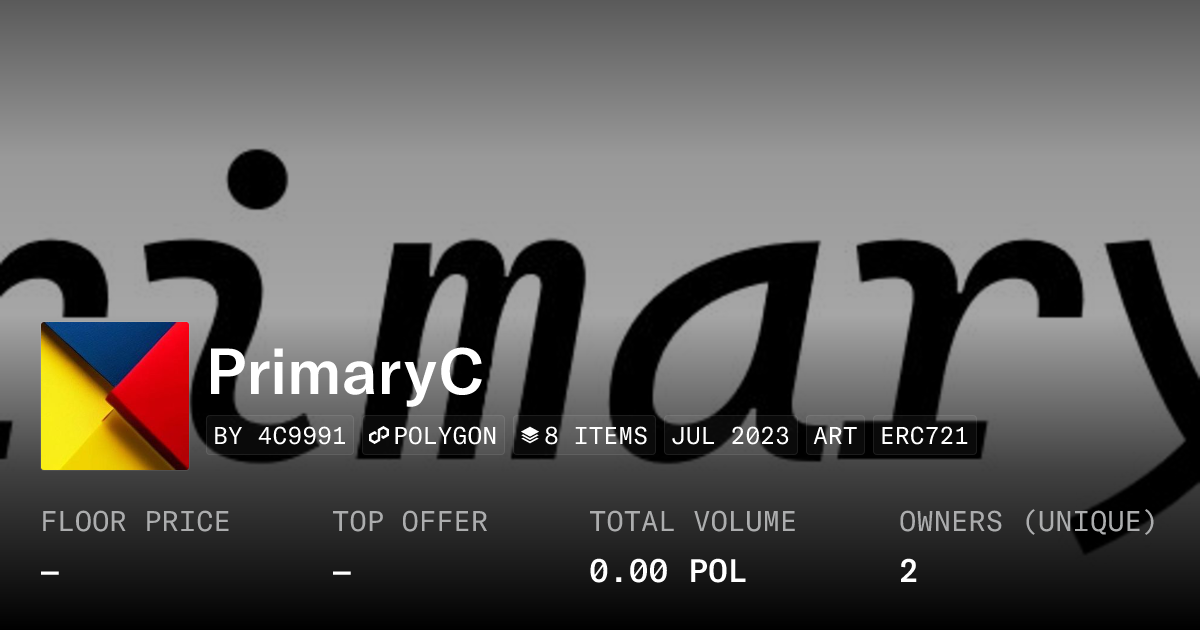 PrimaryC - Collection | OpenSea