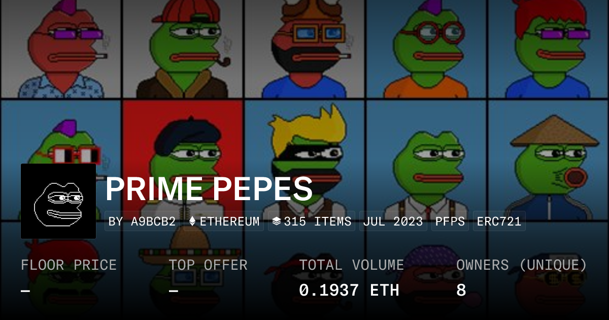 PRIME PEPES - Collection | OpenSea