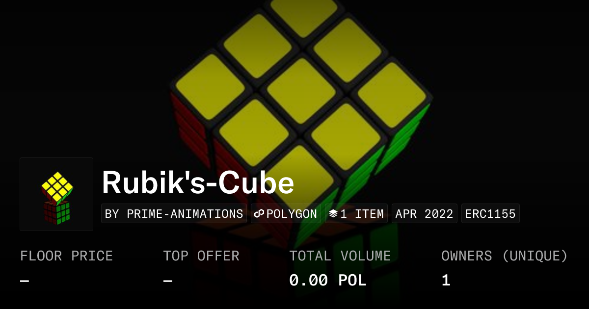 Rubik's-Cube - Collection | OpenSea
