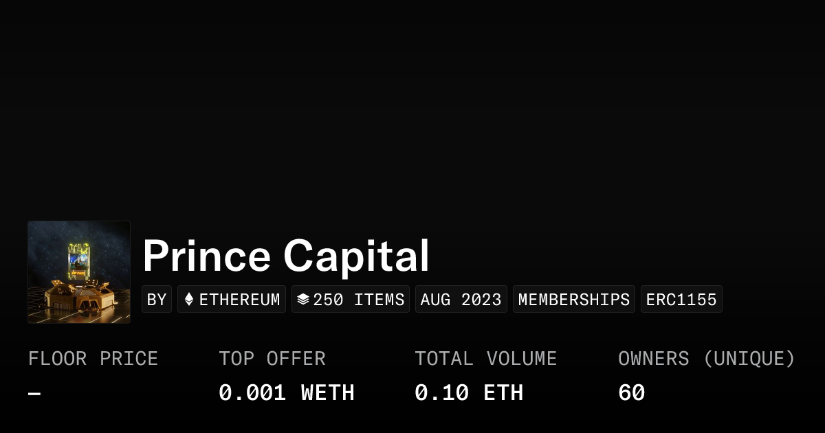 Prince Capital - Collection | OpenSea
