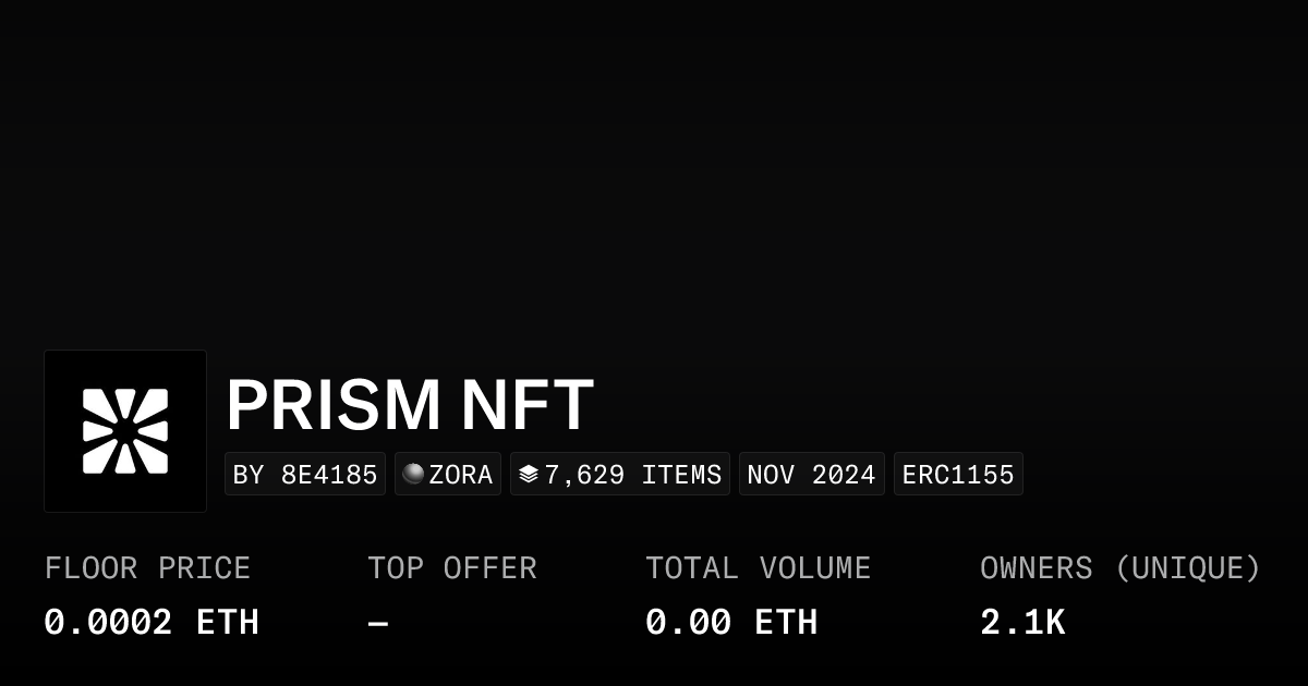 PRISM NFT - Collection | OpenSea