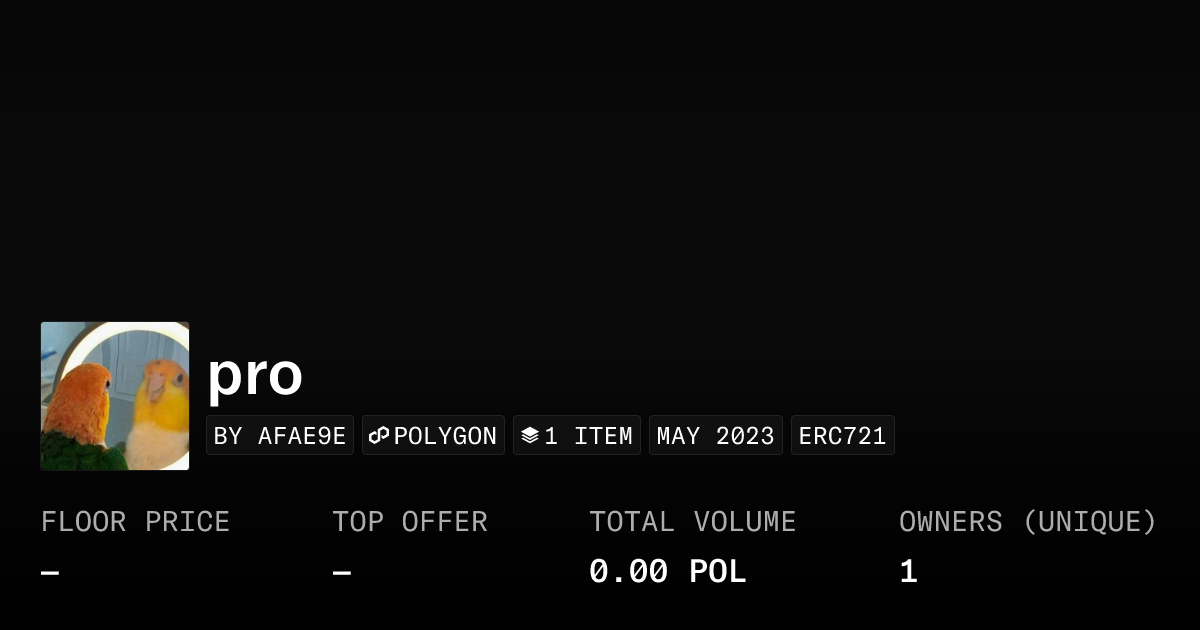 pro - Collection | OpenSea