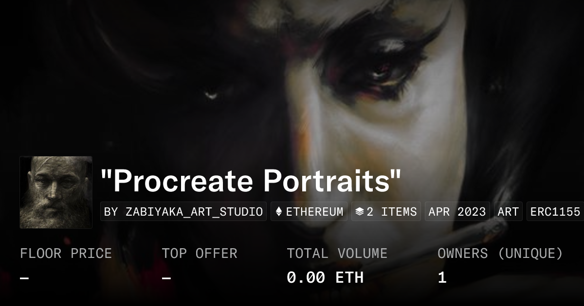 "Procreate Portraits" - Collection | OpenSea