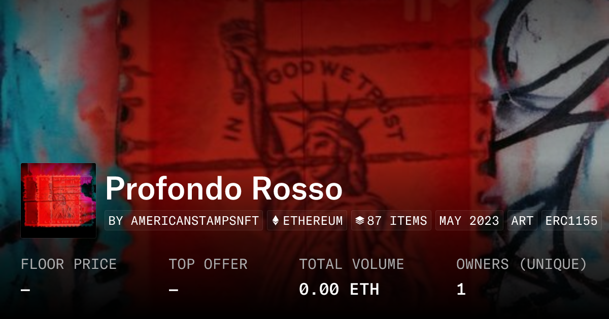 Profondo Rosso - Collection | OpenSea