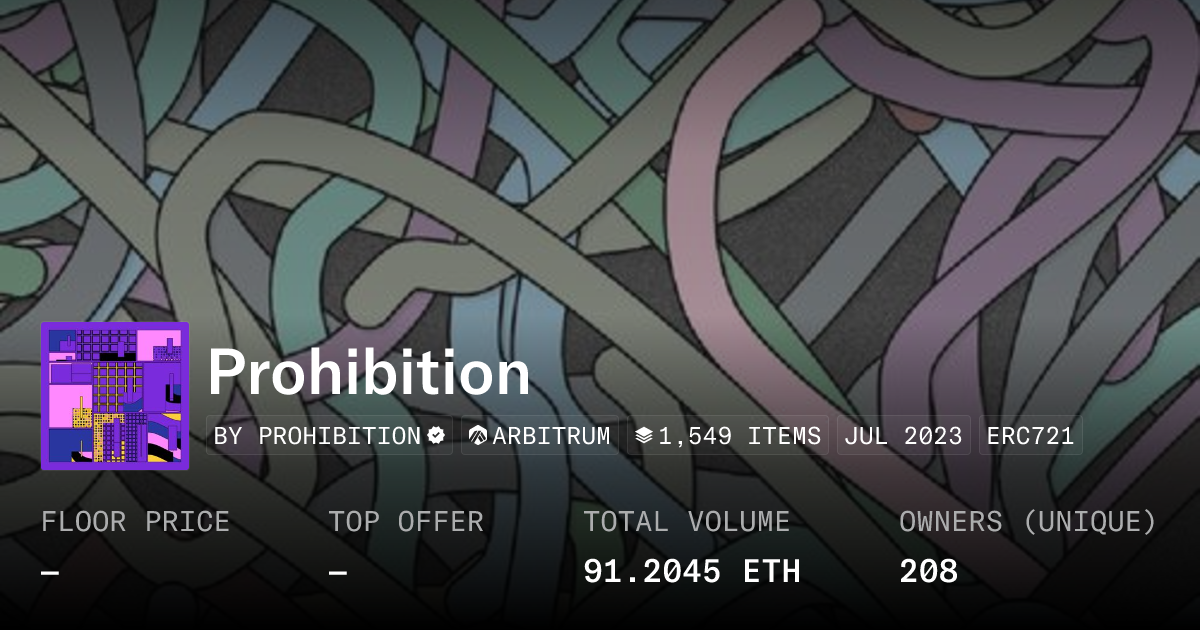 Prohibition - Collection | OpenSea
