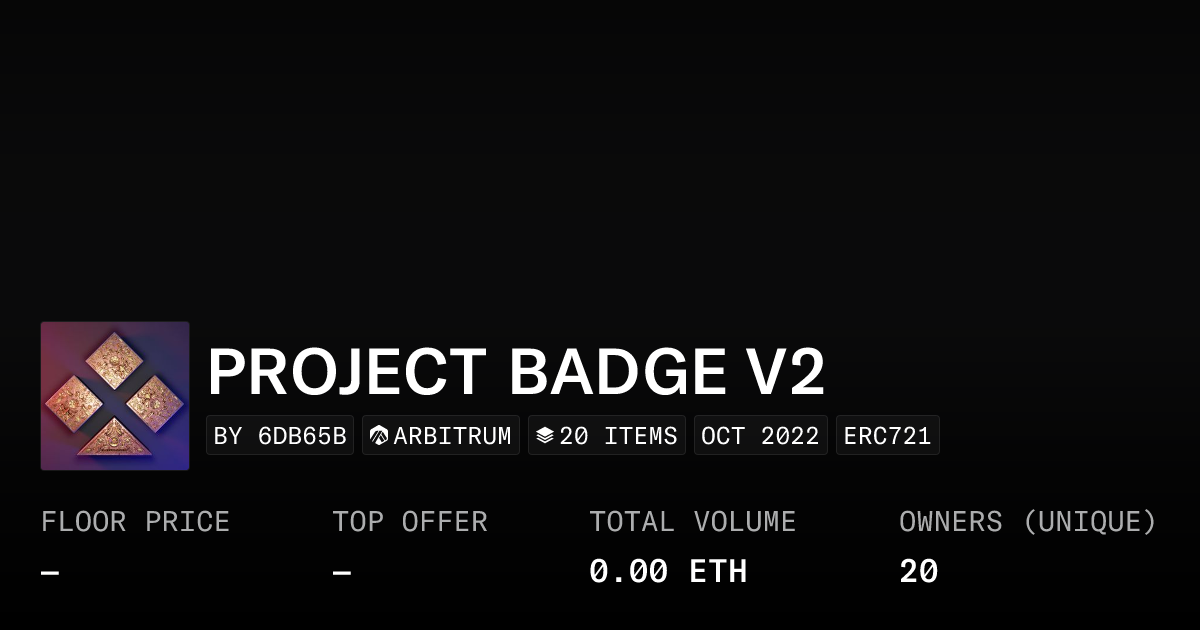 PROJECT BADGE V2 - Collection | OpenSea