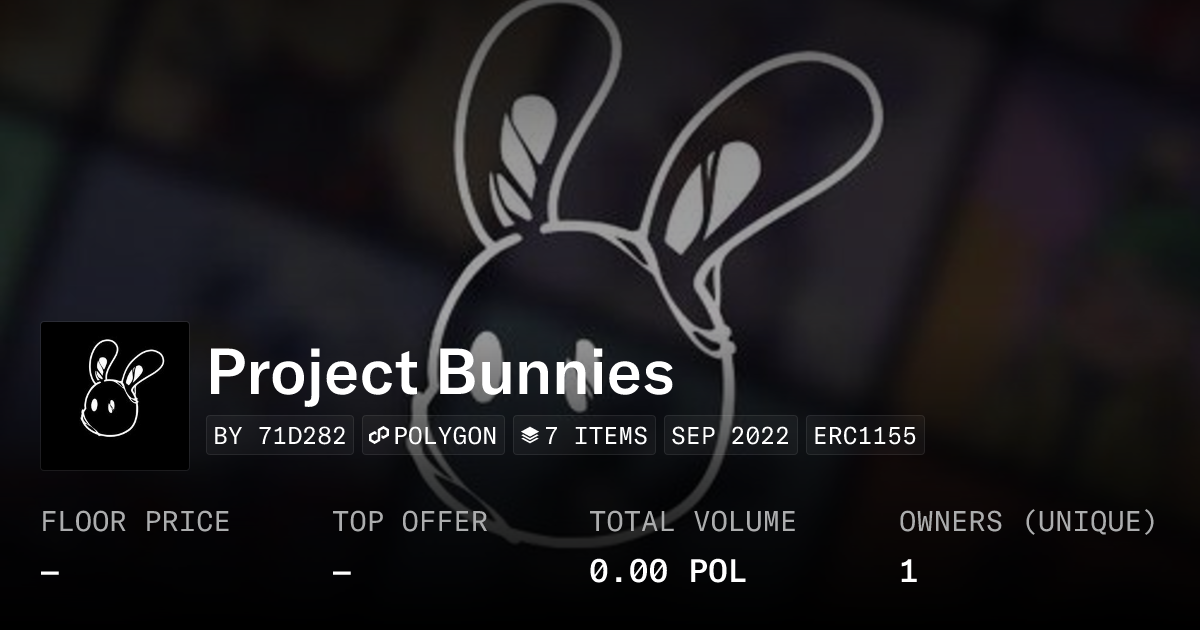 Project Bunnies - Collection | OpenSea