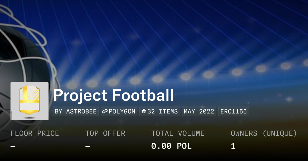 Project Football - Collection | OpenSea