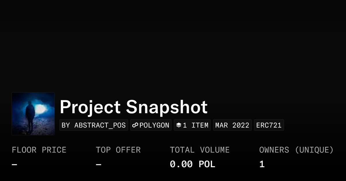 Project Snapshot - Collection | OpenSea