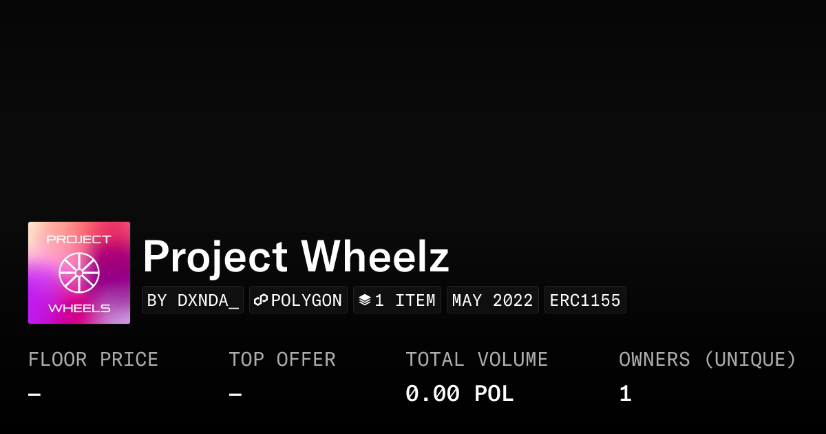 Project Wheelz - Collection | OpenSea