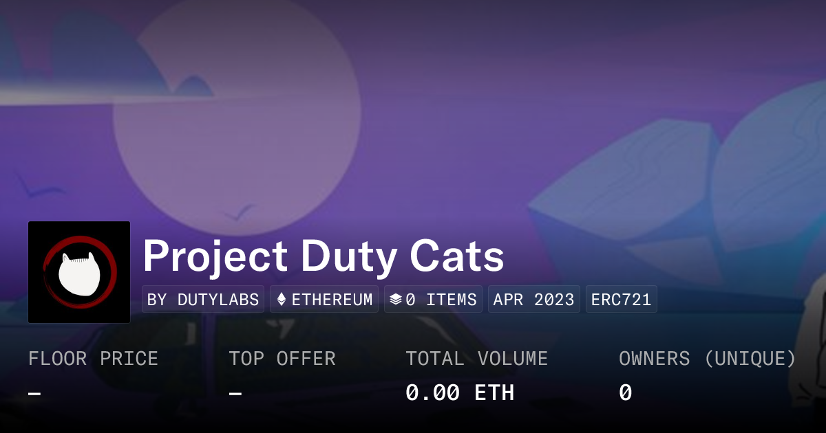 Project Duty Cats - Collection | OpenSea