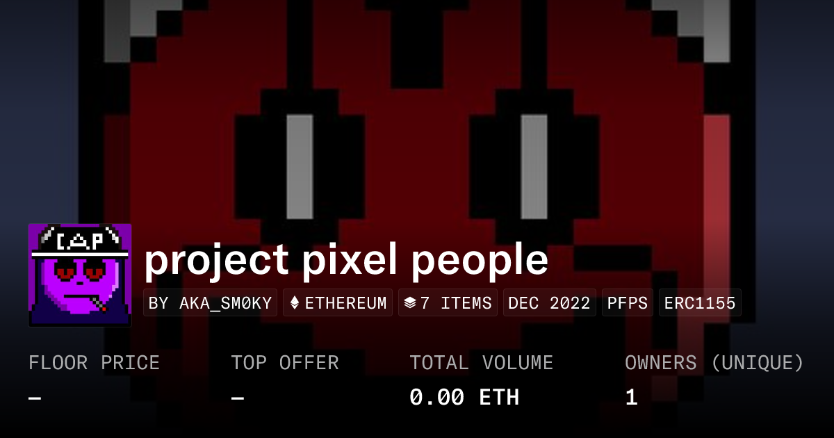 project pixel people - Collection | OpenSea