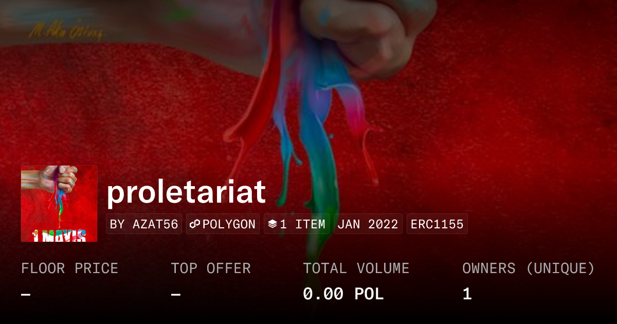 proletariat - Collection | OpenSea