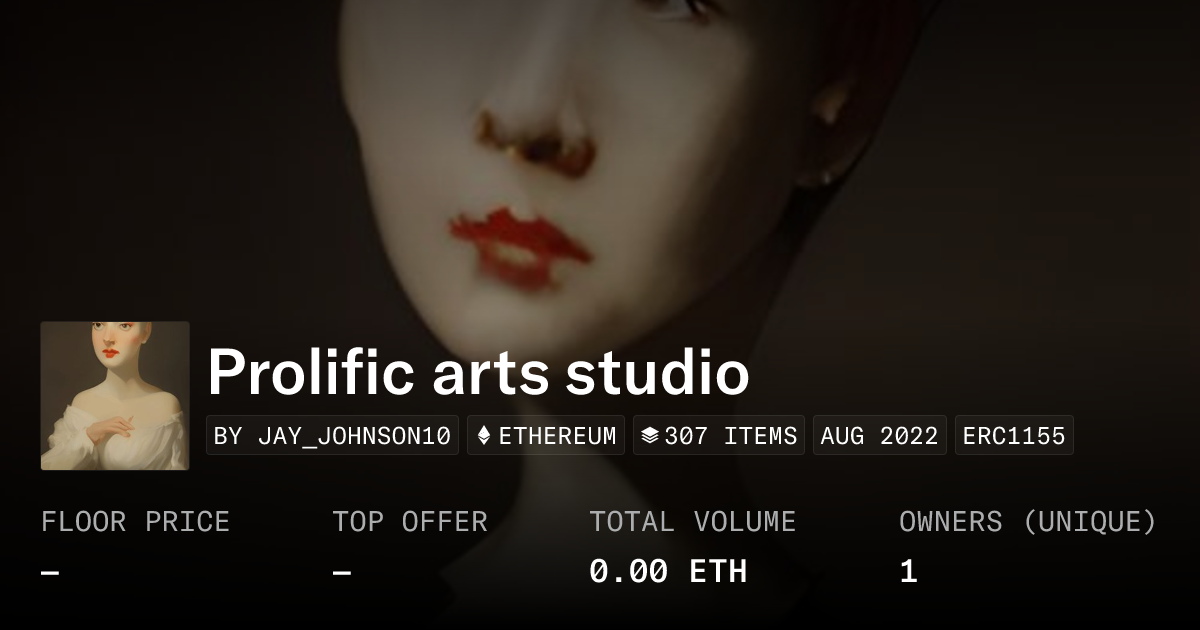 Prolific arts studio - Collection | OpenSea