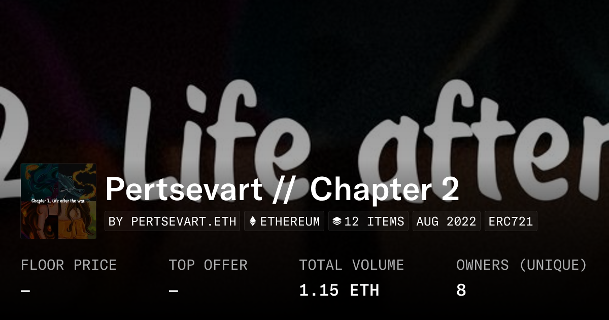 Pertsevart // Chapter 2 - Collection | OpenSea