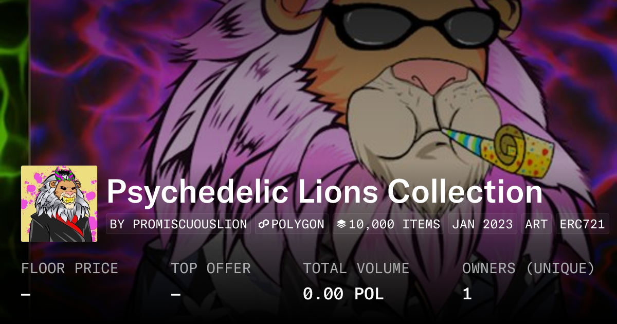Psychedelic Lions Collection - Collection | OpenSea