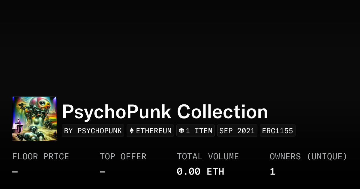 PsychoPunk Collection - Collection | OpenSea