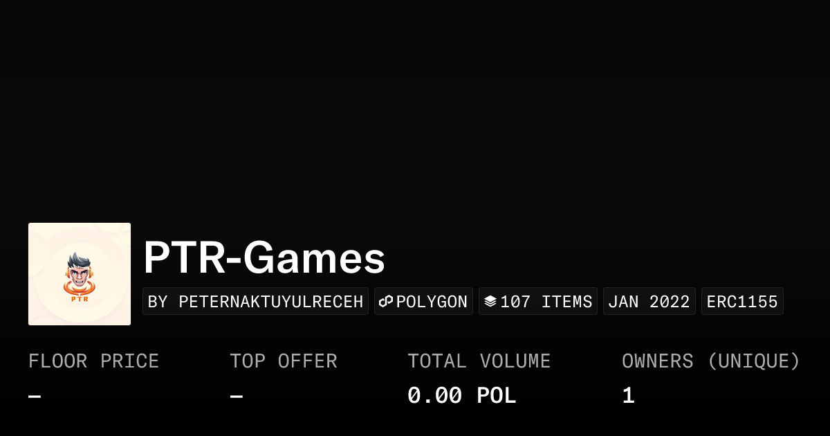 PTR-Games - Collection | OpenSea