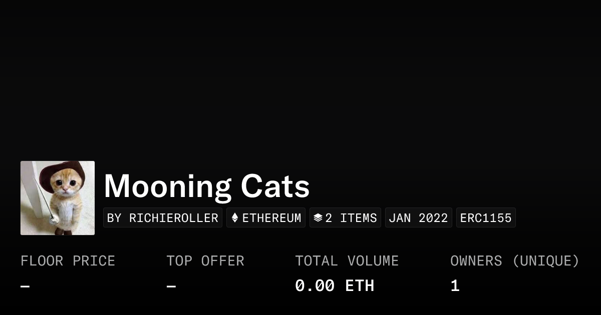 Mooning Cats - Collection | OpenSea