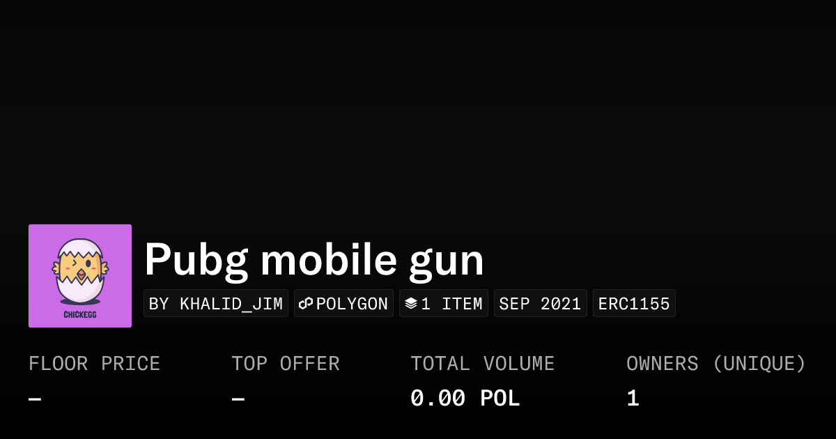 Pubg mobile gun - Collection | OpenSea