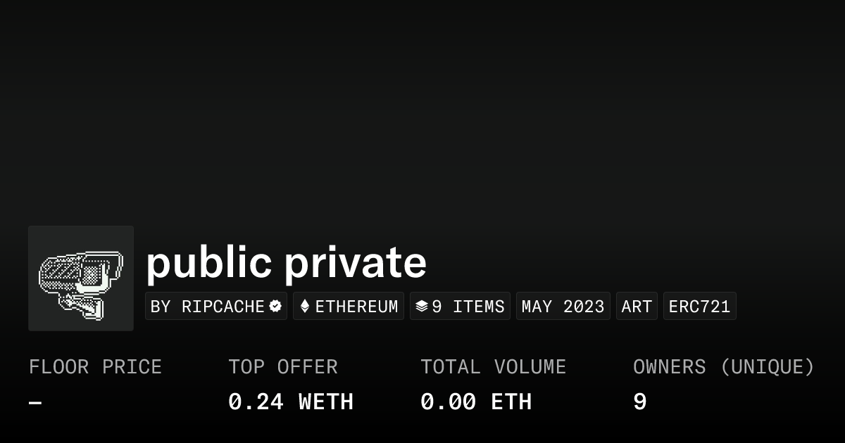 public private - Colección | OpenSea