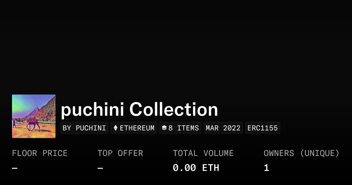puchini Collection - Collection | OpenSea